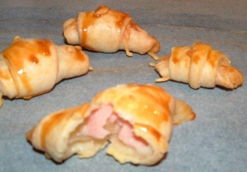 mini croissant jambon-fromage